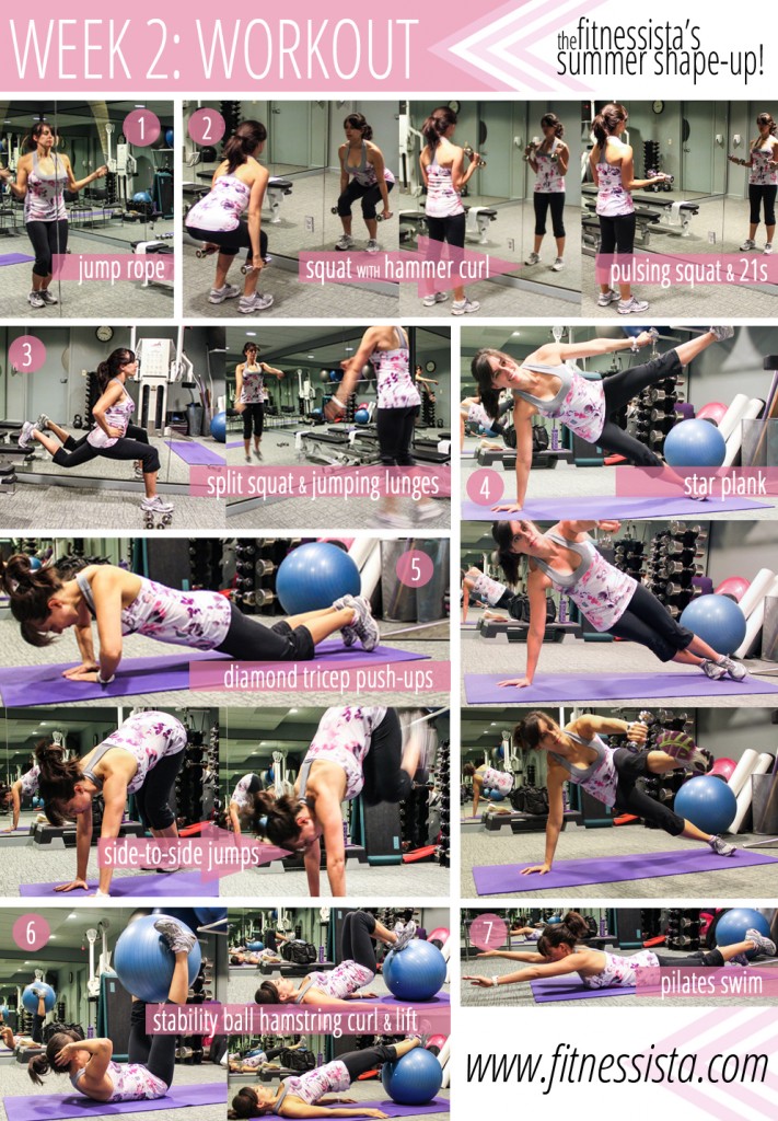 Summer Shape Up 2012: Week 2 Workout - The Fitnessista