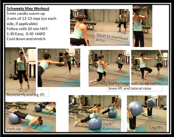 Schweaty May Workout - The Fitnessista