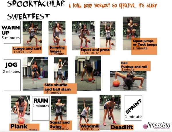 Spooky Sweatfest Halloween Workout - The Fitnessista