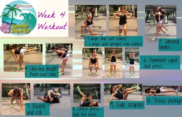 SSU 2013 Week 4 Workout and Meal Ideas - The Fitnessista