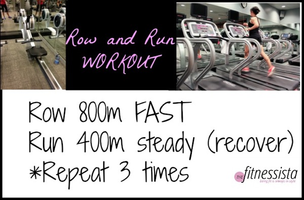 Row and Run Workout - The Fitnessista