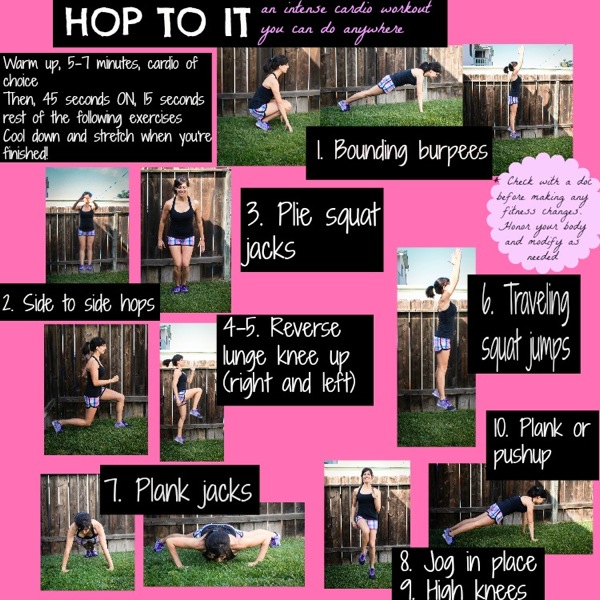 Hop To It Easter Workout with Jumping HIIT Cardio - The Fitnessista