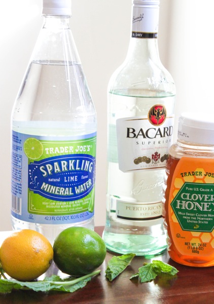 Light Mojito Recipe with Honey Simple Syrup