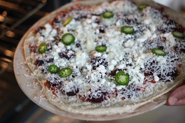 Goat Cheese, Beet and Jalapeño Flatbread - The Fitnessista