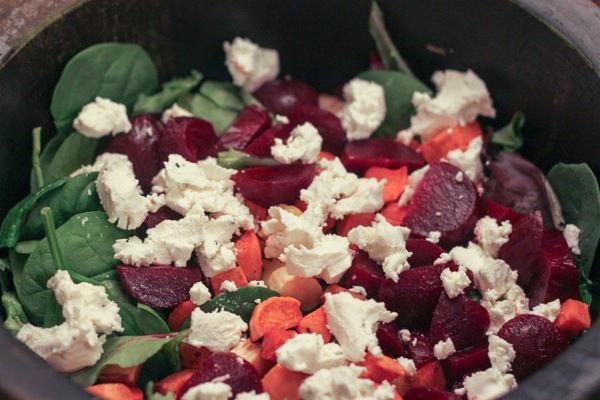 Roasted Root Vegetable Salad with Maple-Dijon Dressing - The Fitnessista