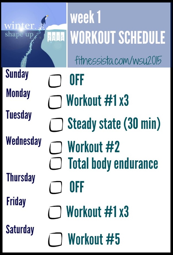 Monday Workout Schedule