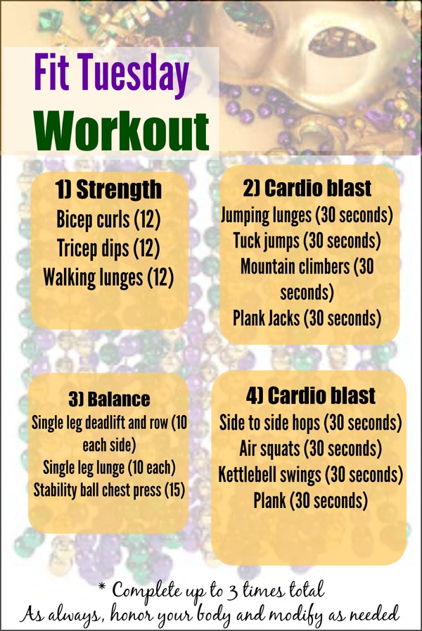 Fit Tuesday Workout - The Fitnessista