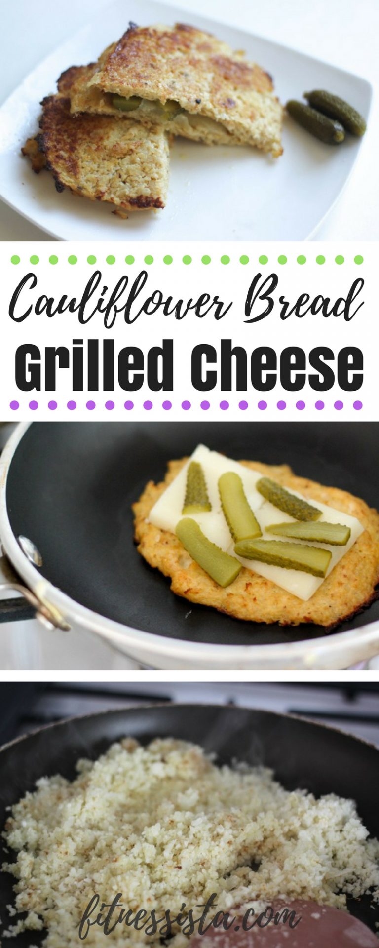 Cauliflower Bread Grilled Cheese - A Low Carb, Extra Veggie Take On a ...