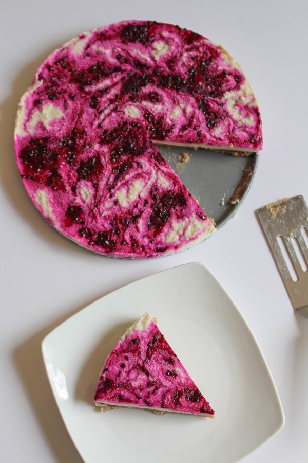 Homemade Raw Pitaya Cheesecake - The Fitnessista