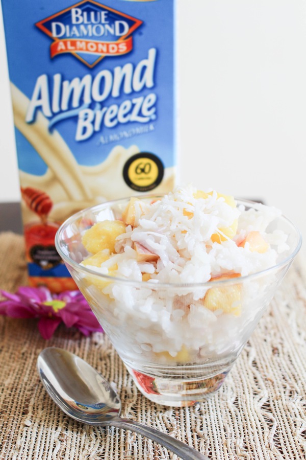Vegan Tropical Rice Pudding - The Fitnessista