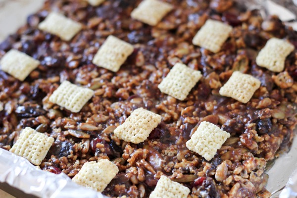 Trail Mix Chex Bites