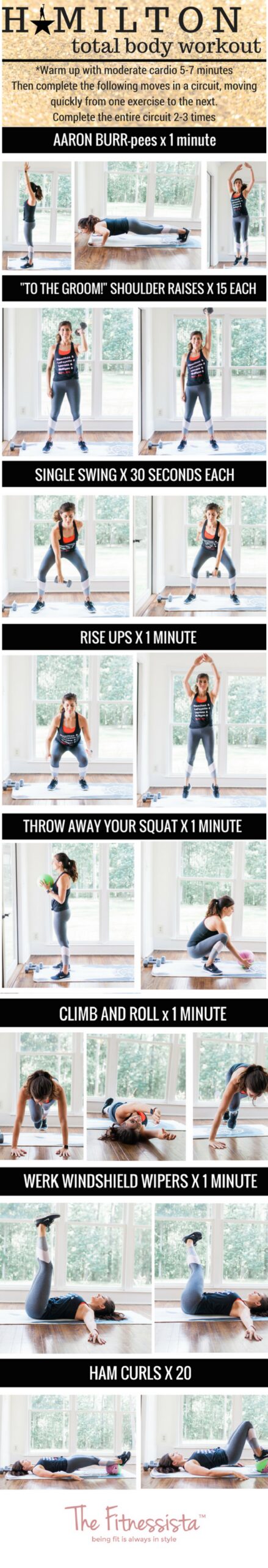 Hamilton Inspired Total Body Workout - The Fitnessista
