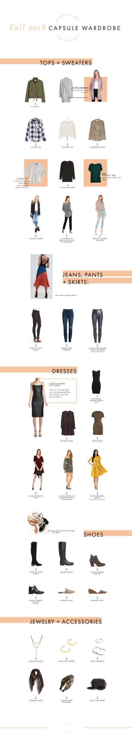 my 2018 fall capsule-ish wardrobe - The Fitnessista