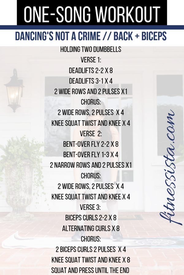 One-song workout: "Dancing's Not a Crime" (Back and Biceps) - The ...