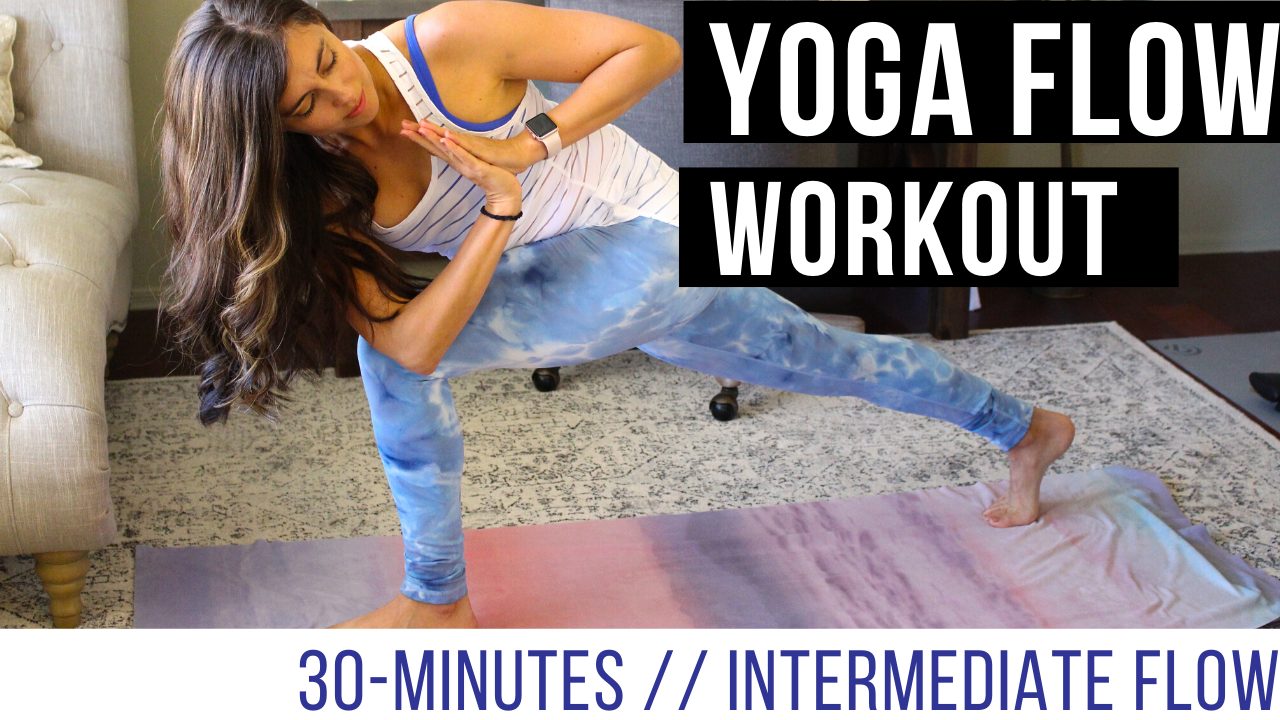 At-home 30-minute Power Yoga Workout - The Fitnessista