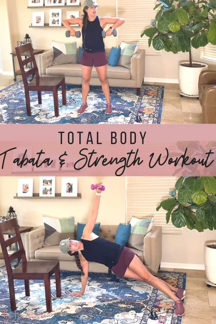 Tabata and Strength At-home Workout (video) - The Fitnessista
