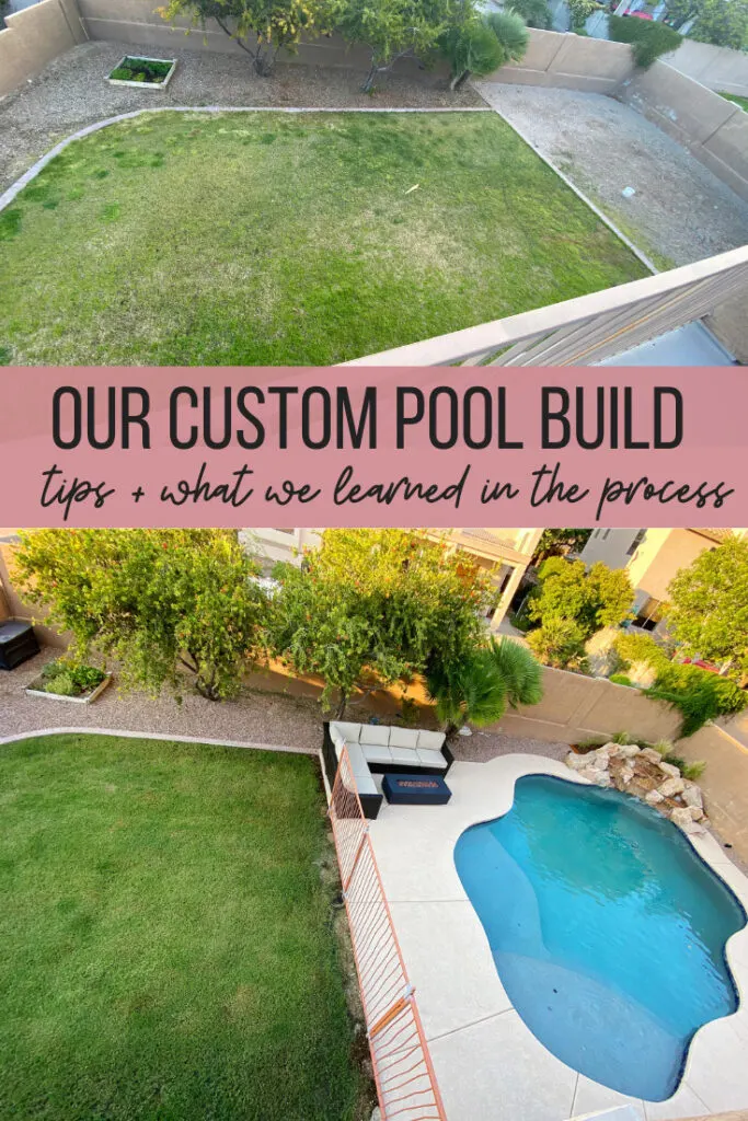 Pool reveal post! (building a custom pool in Arizona) - The Fitnessista