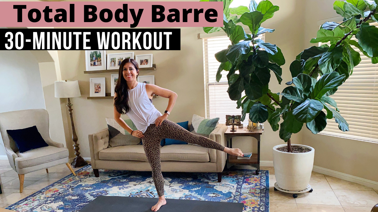 30 Minute At Home Barre Workout (Video) - The Fitnessista